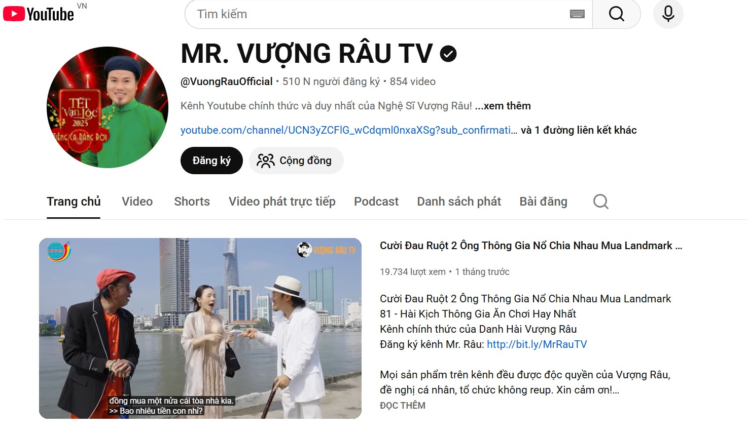 Tiếc cho người từng được coi là nghệ sĩ hài Vượng Râu