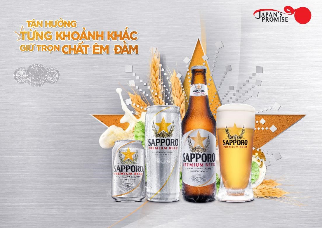 Sapporo: Vị bia êm đằm - Dẫn lối cuộc vui