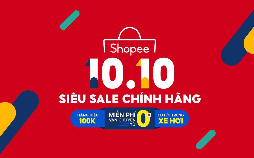 Shopee 10.10 Siêu sale chính hãng mang đến “Gói siêu voucher thương ...