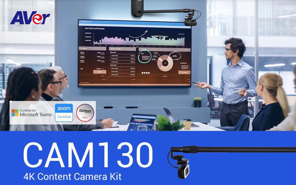 CAM130 Content Camera sở hữu công nghệ hình ảnh chân thực cho phòng họp số