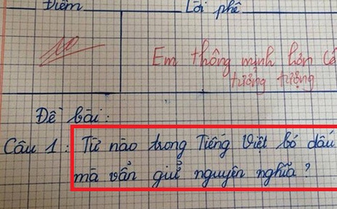 Từ nào trong Tiếng Việt bỏ dấu sắc nhưng vẫn giữ nguyên nghĩa?