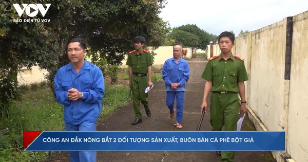 Bắt 2 đối tượng sản xuất, buôn bán cà phê bột giả