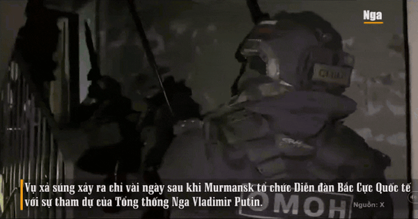 VIDEO: Đặc nhiệm Nga "vô hiệu hóa" kẻ xả súng trên mái nhà