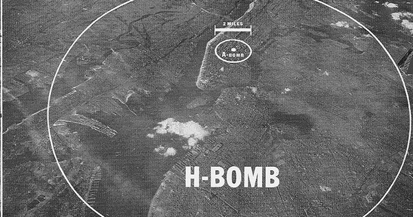 So sánh bom nguyên tử và bom hydro