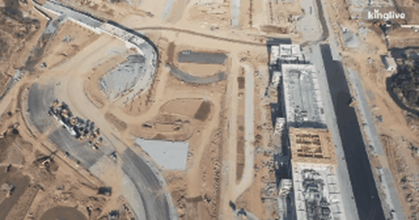 Flycam: Toàn cảnh đường đua F1 trước 4 tháng hoàn thành